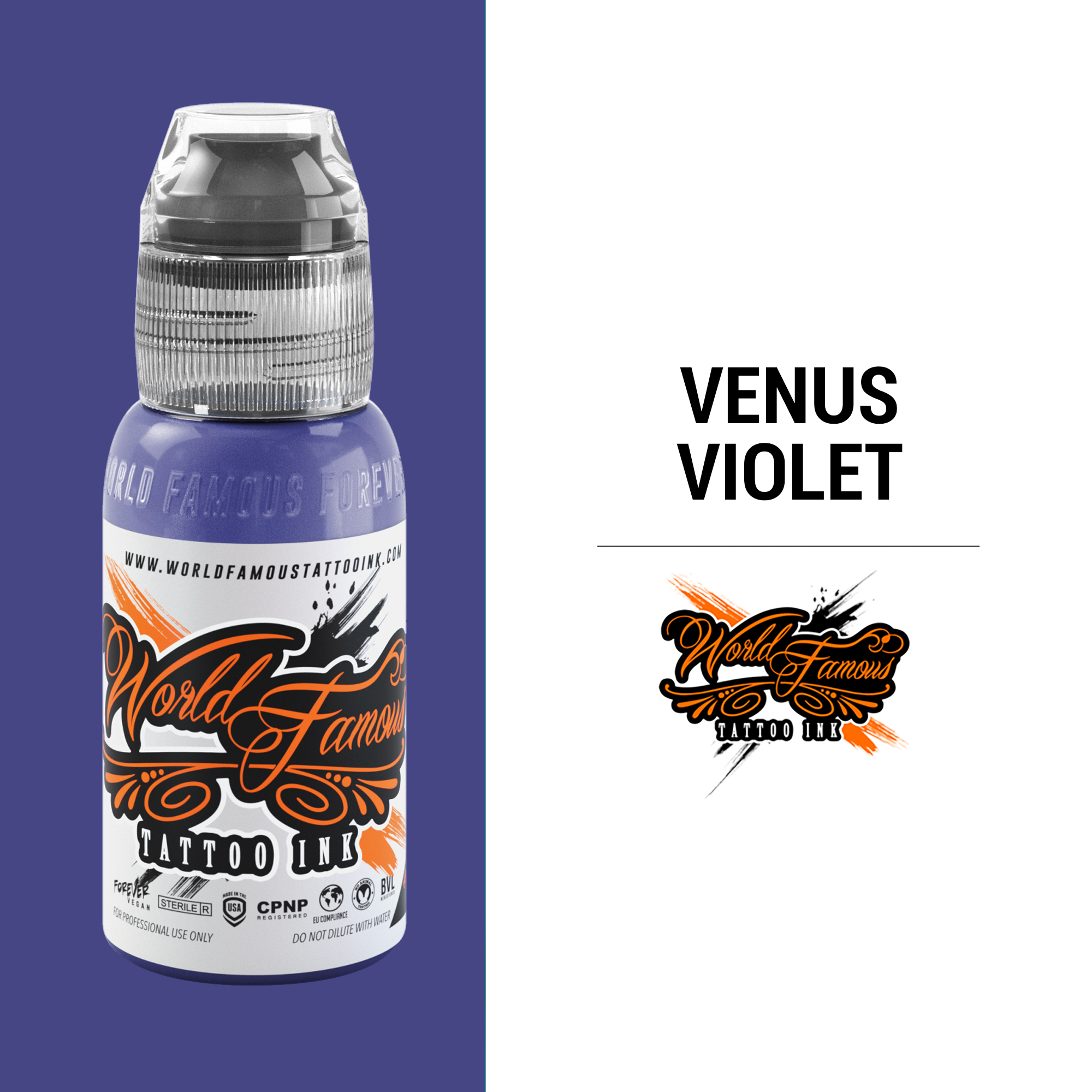 Venus Violet | World Famous Tattoo Ink – Darklab Tattoo Supplies